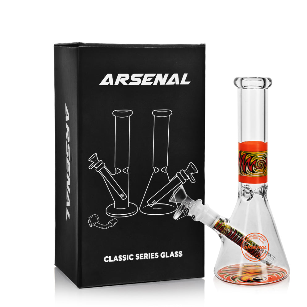 10" Arsenal Glass Visionary Series Beaker Bong - Bongs Canada