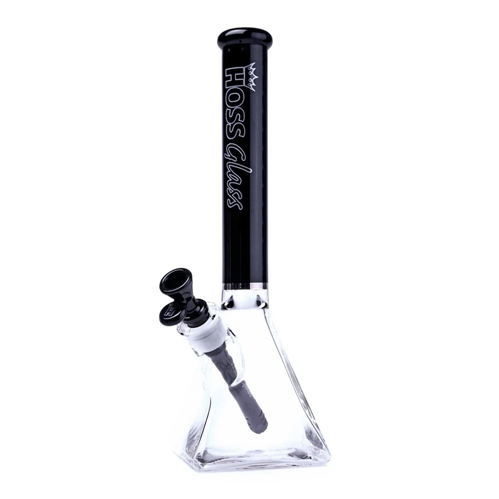 14” Hoss Glass H085 Pyramid Beaker Bong Colored Top Tube Bongs Canada
