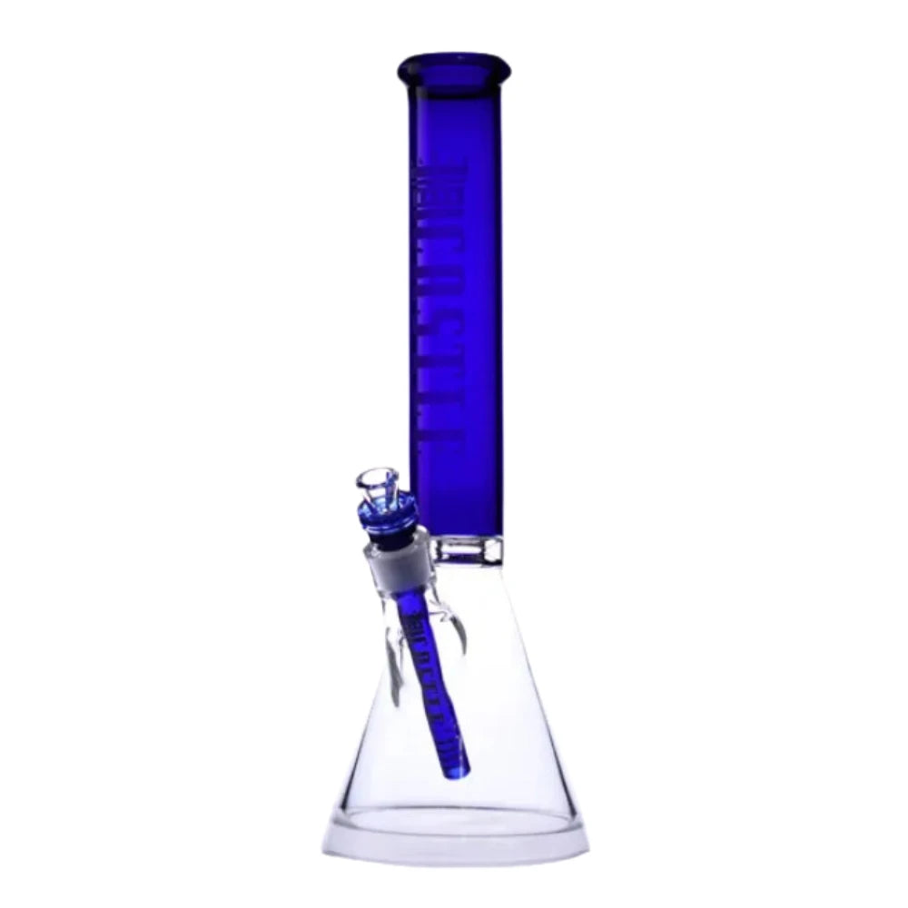 16" Castle Glass Colored Tube Beaker Bong (5mm) | Bongs Canada